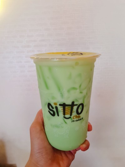 ชาเขียวนม • image ร้าน Sitto cha ชานม โกโก้ กาแฟ - สันทราย