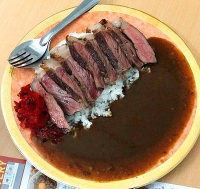 C1- BEEF STEAK CURRY • อร่อยมากๆ ๆๆๆ เนื้อสุกกำลังดี หวาน เข้ากันกับแกง ...