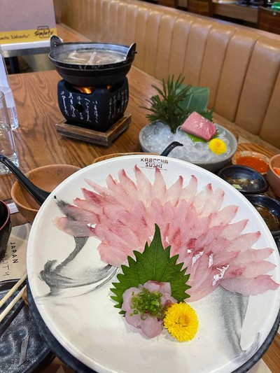 รีวิว Kabocha Sushi ลาดพร้าว - ลองทานปลา Houbou นำเข้าจากญี่ปุ่น เนื้อ ...