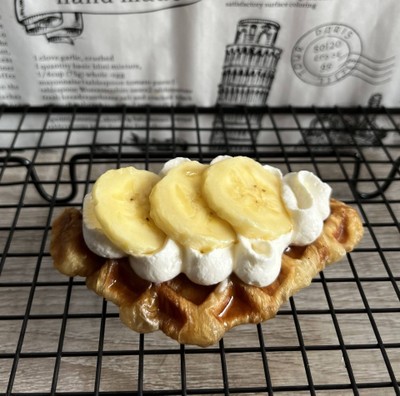 BANANA CARAMEL CROFFLE ร้าน Fluffy(ฟัฟฟี้)นุ่มฟู