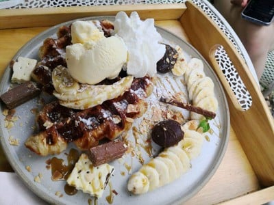 Banoffee Croffle ร้าน EL Café Khaoyai