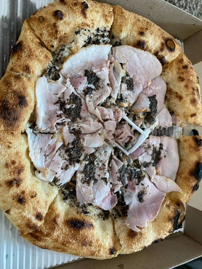 พิซซ่าแฮมทรัฟเฟิล ร้าน Ronin pizza ลาดพร้าว 18
