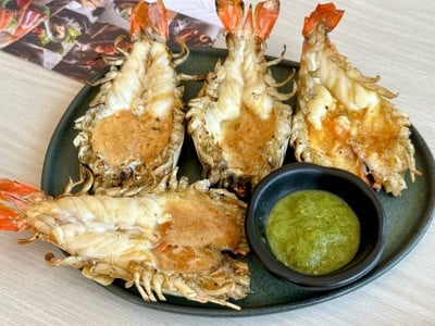 กุ้งแม่น้ำย่าง ร้าน Papper International Buffet Korat