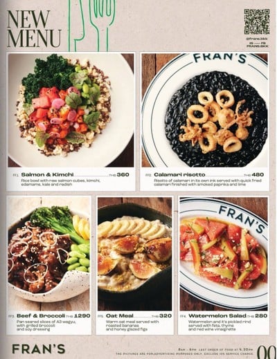 รีวิว Fran’s - Brunch & Greens สาธร ซอย 1 - ร้านอาหารมื้อ Brunch ไข่ ...