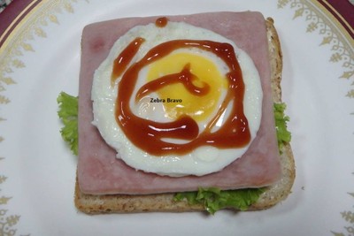 สูตร Ham and Egg Sandwiches 🥪 พร้อมวิธีทำโดย Zebra Bravo