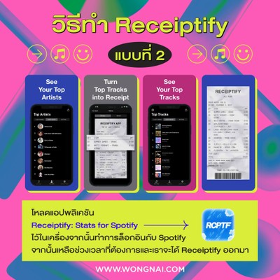 How To Receiptify เปลี่ยนเพลย์ลิสต์เพลง ให้เป็นใบเสร็จสุดชิคไม่ยาก!