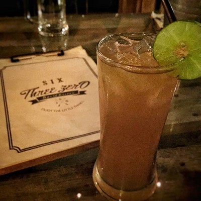 เมนูของร้านอาหาร Six Three Zero