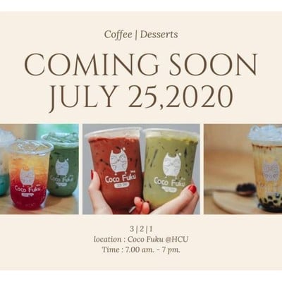 เมนูของร้านอาหาร Coco Fuku บางหัวเสือ