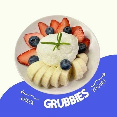 เมนูของร้านอาหาร กรีกโยเกิร์ตเกาหลี GRUBBIES