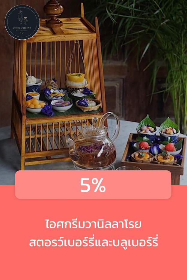 เช็คโปรโมชั่นและส่วนลดพิเศษของร้าน Cher Cheeva - Wongnai