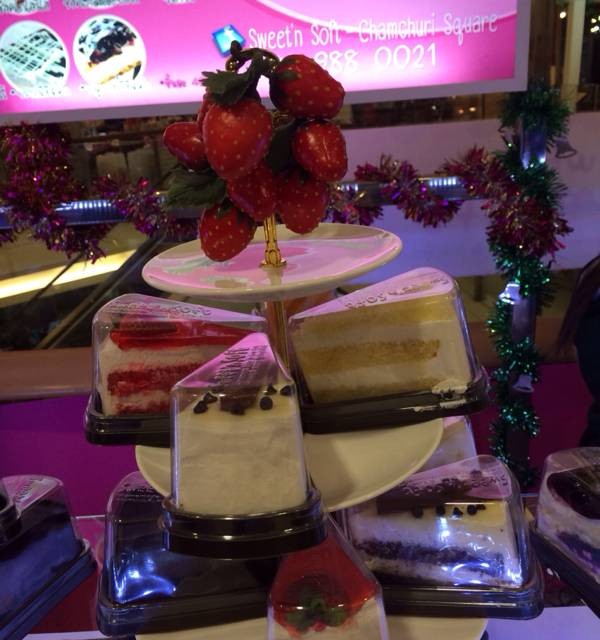 เมนูของร้านอาหาร Sweet n' Soft Cake จามจุรีสแควร์
