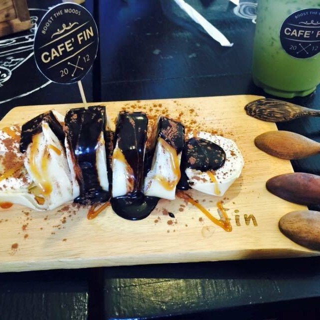 เมนูของร้านอาหาร Cafe Fin Boost the mood Chiang Mai