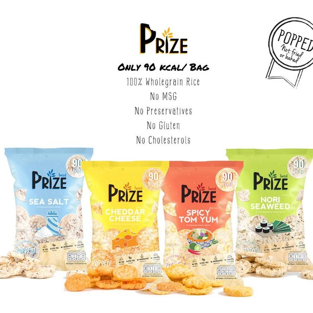 เมนูของร้านอาหาร Prize: The Happy Snack