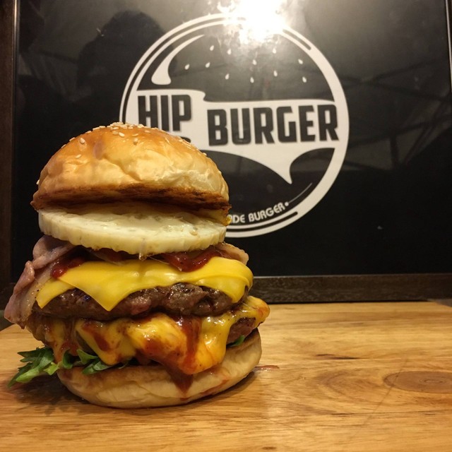 เมนูของร้านอาหาร Hip Burger