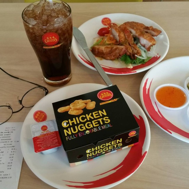 เมนูของร้านอาหาร Chester's สยามสแควร์