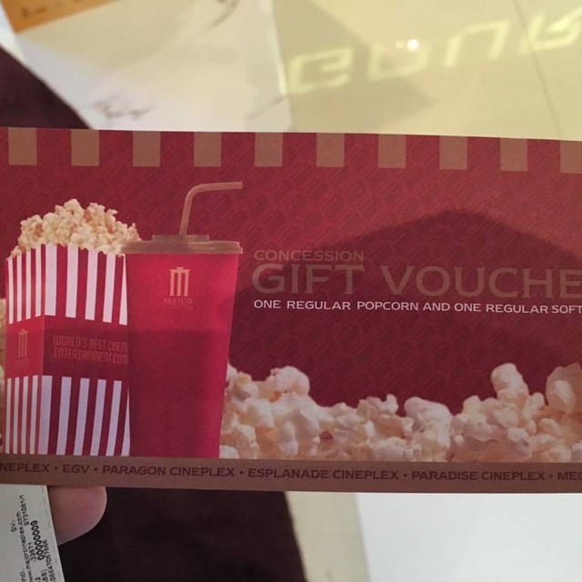 เมนูของร้านอาหาร Popcorn Major Cineplex สยามพารากอน ชั้น 5