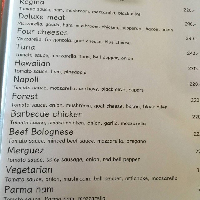 เมนูของร้านอาหาร Pumpui Restaurant - Wongnai