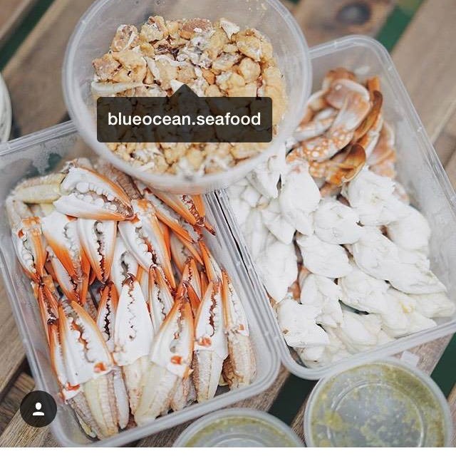 เมนูของร้านอาหาร Blue Ocean Seafood พุทธมณฑลสาย2