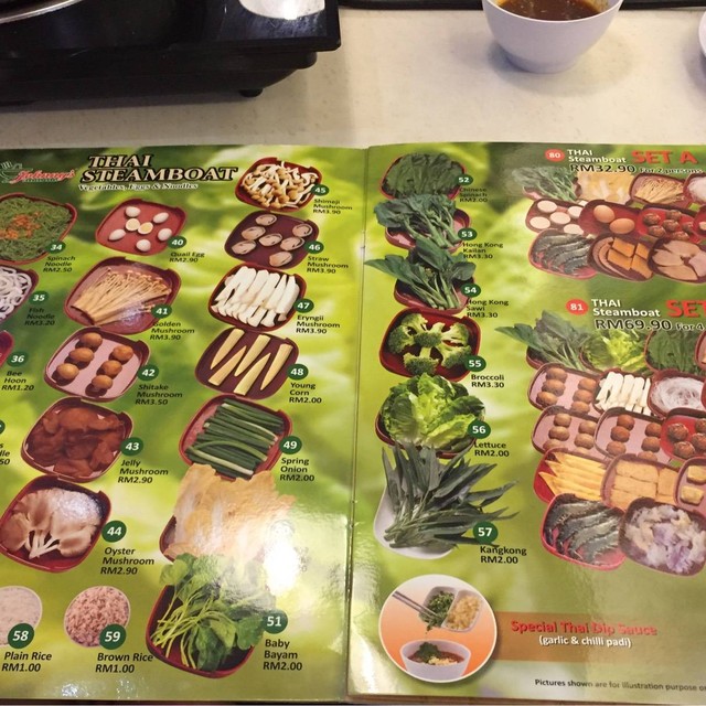 เมนูของร้านอาหาร Johnny's Restaurants Melaka - Wongnai