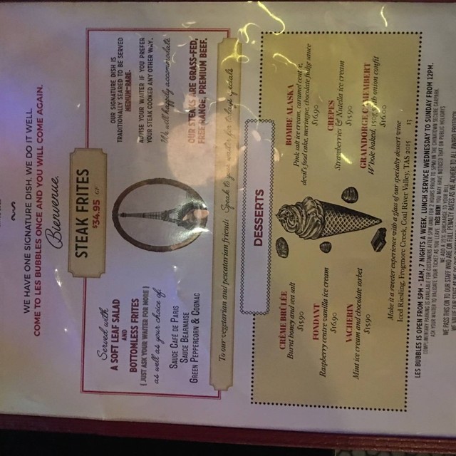 เมนูของร้านอาหาร Les bubbles - Wongnai