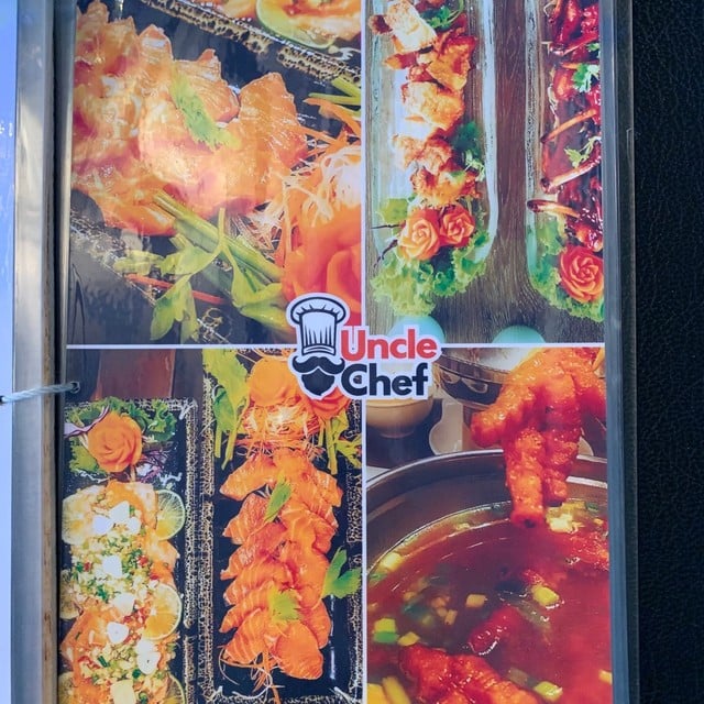เมนูของร้านอาหาร Uncle Chef สมุทรสาคร