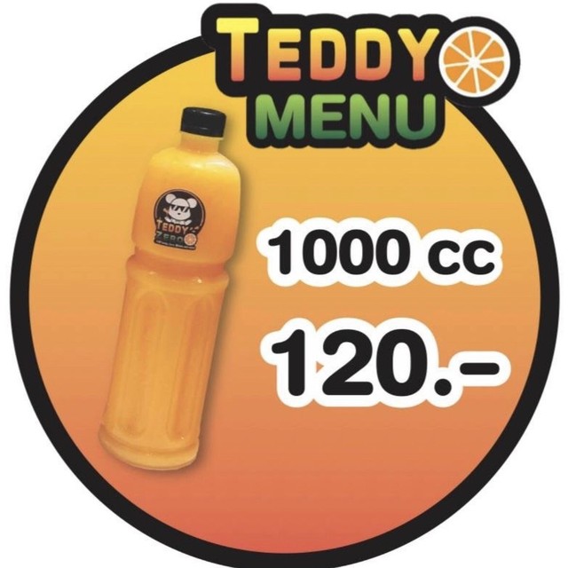 เมนูของร้านอาหาร Teddy Zero น้ำส้ม เท็ดดี้ซีโร่ โลตัส หลักสี่ ชั้น2 foodcourse ตรงข้ามวราภรณ์ ...