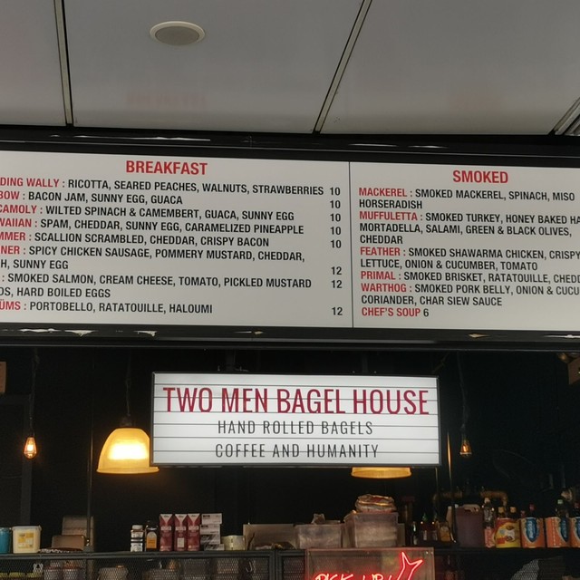 เมนูของร้านอาหาร Two Men Bagel House Novena Royal Square