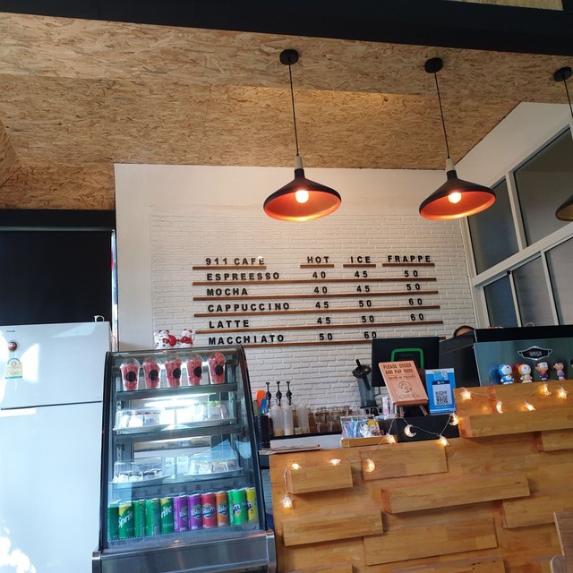 เมนูของร้านอาหาร 911 Cafe'