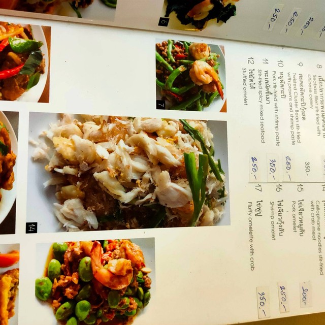 เมนูของร้านอาหาร ฤาสภัตร by Nina’s