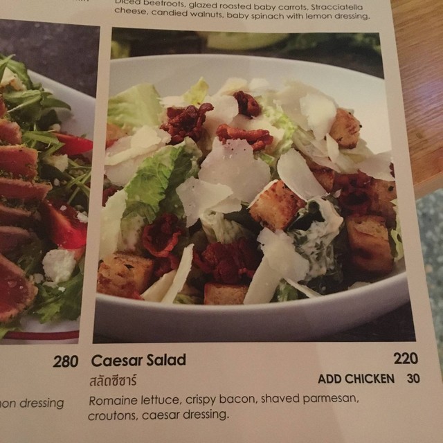 เมนูของร้านอาหาร Wine Connection Mega Bangna