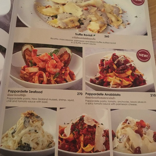 เมนูของร้านอาหาร Wine Connection Mega Bangna