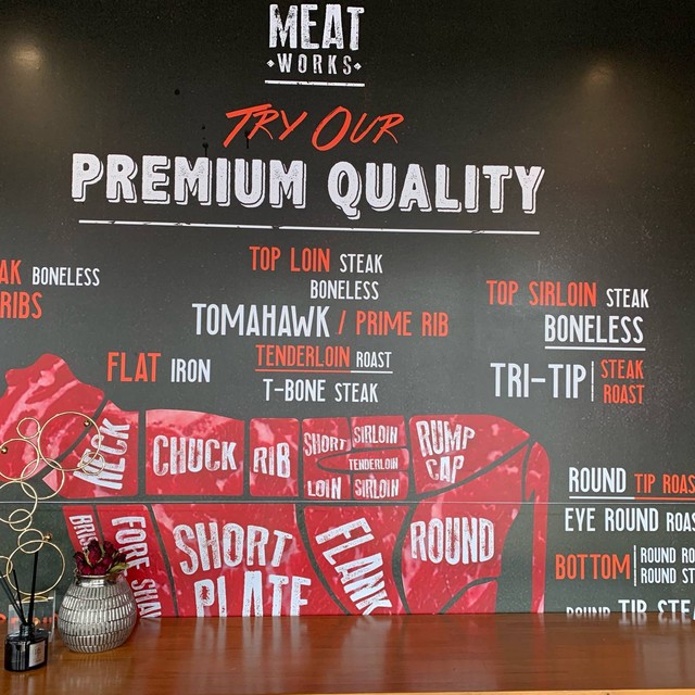 เมนูของร้านอาหาร MEATWORKS