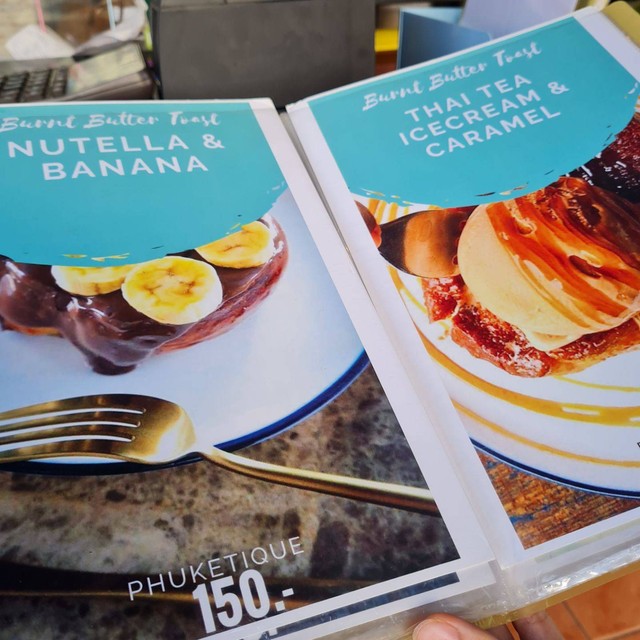 เมนูของร้านอาหาร Phuketique Coffee Bar
