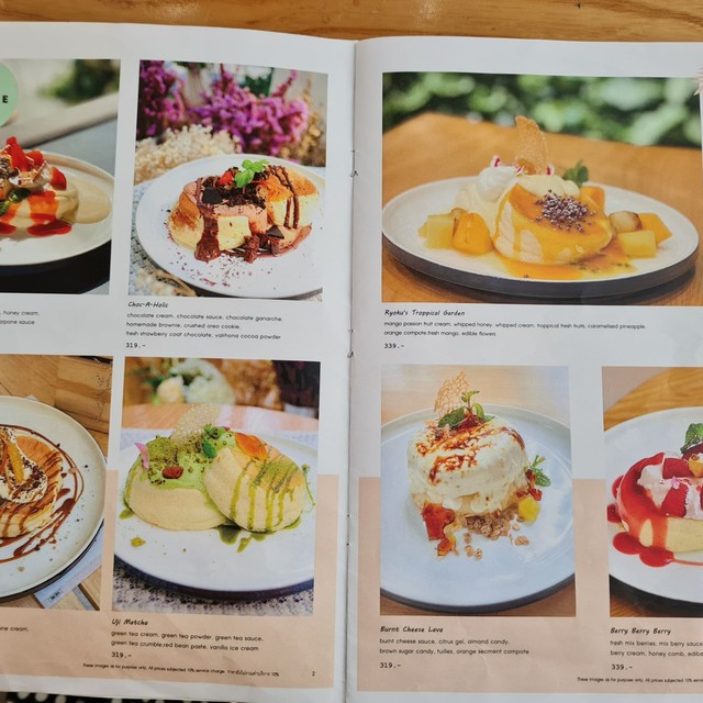 เมนูของร้านอาหาร Ryoku Cafe りょくカフェ สุขุมวิท 35