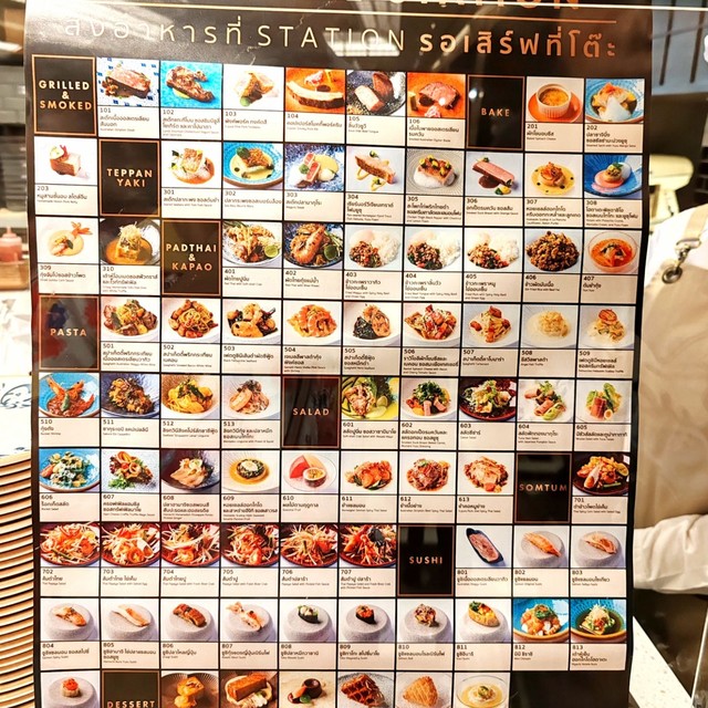 เมนูของร้านอาหาร Copper Buffet Gaysorn Amarin ชั้น3