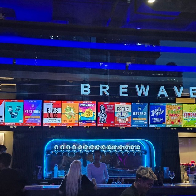เมนูของร้านอาหาร brewave เกษร