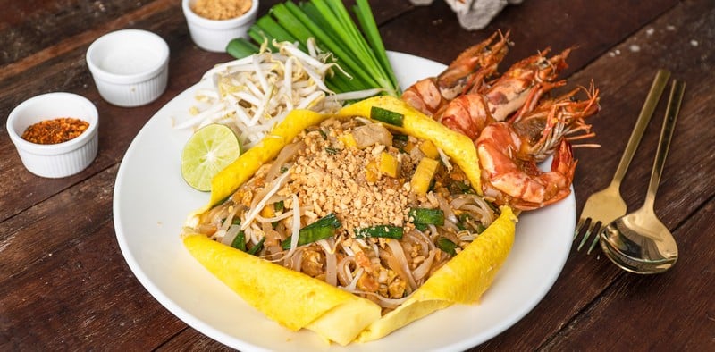 Easy authentic Pad Thai with egg wrap recipe!