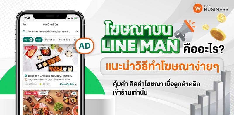 โฆษณาบน LINE MAN คืออะไร? แนะนำวิธีทำโฆษณาด้วยตัวเองง่ายๆ ทุกขั้นตอน