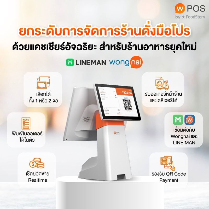 เปลี่ยนมือจดเป็นจออัจฉริยะ Wongnai POS เครื่องคิดเงินร้านอาหารยุคใหม่ - Wongnai